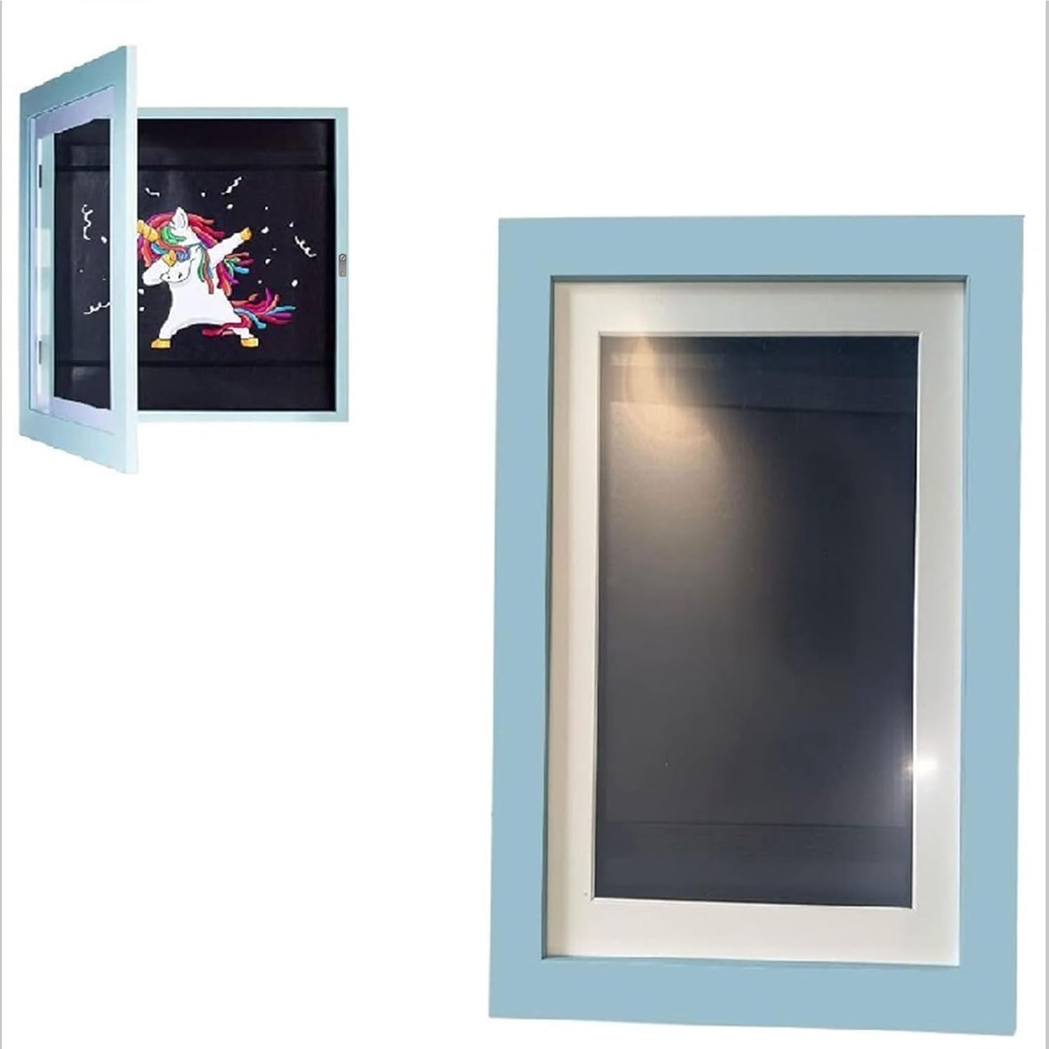 Amazon.com: 2 Pack-10.2x12.7 Kids Art Frame, Magnetic Front Opening ...