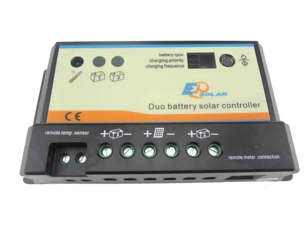 Buy MISOL PWM Solar Regulator 10A / for Duo Battery Charging/for Two ...
