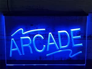 Amazon.co.jp: Arcade Mall Arcade Game Room LED Neon Sign, Custom USB ...