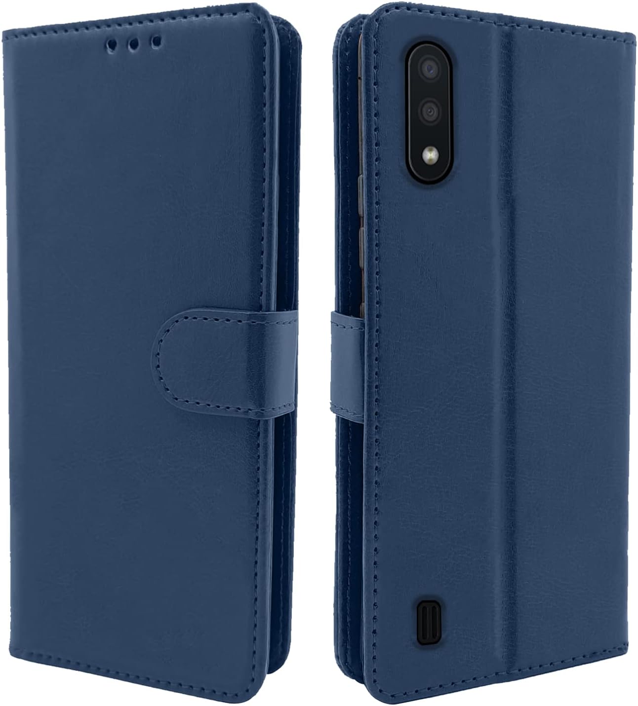 Pikkme Samsung Galaxy M01 Flip Case Leather Finish | Inside TPU with ...