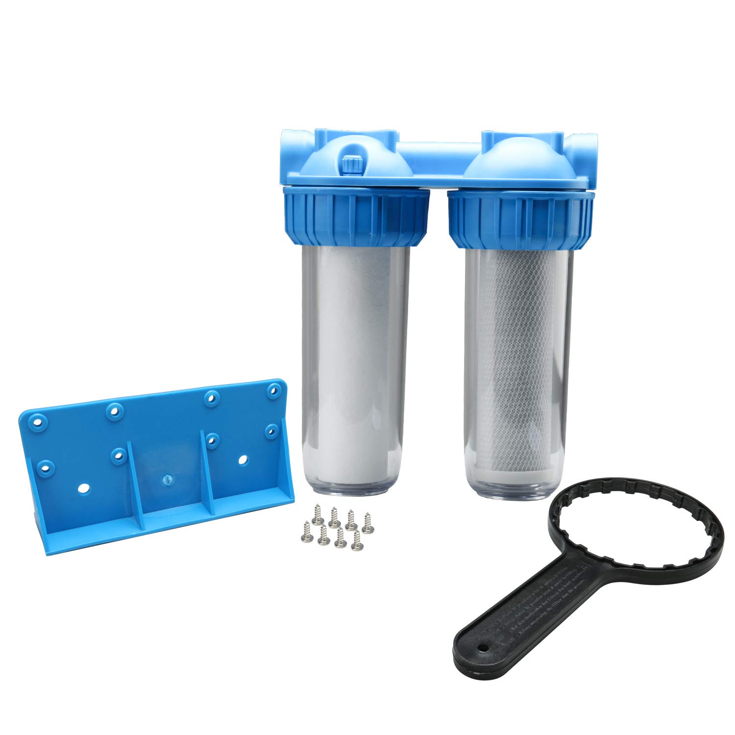 Buy Homend Dual Whole House Water Filter Purifier (with Filters) Carbon ...