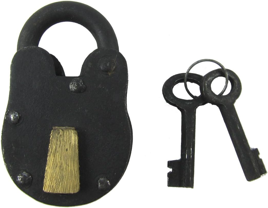EcWorld Enterprises 7700110 Vintage Antique Iron 5 In. High Lock ...