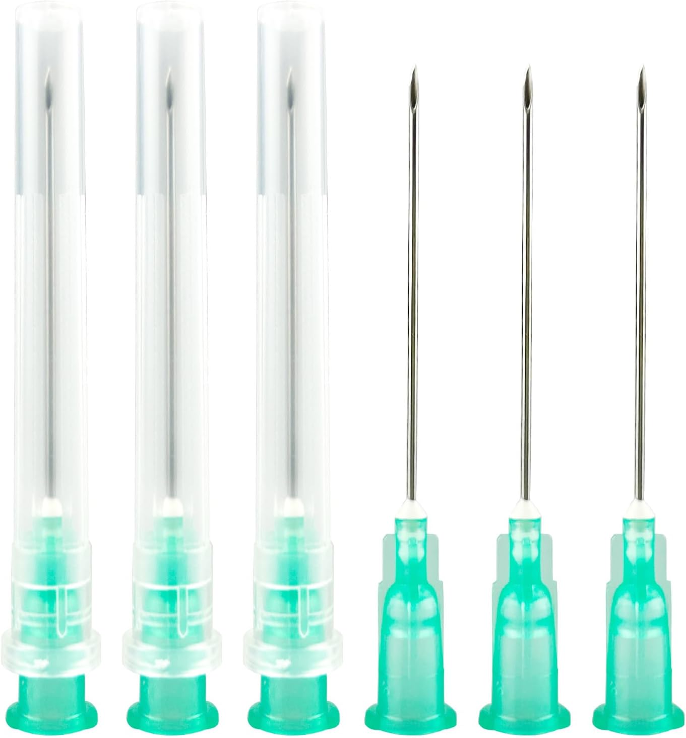 Amazon.com: 100Pack -21Ga 1.5inch(38mm) Dispensing Needle,Individual ...