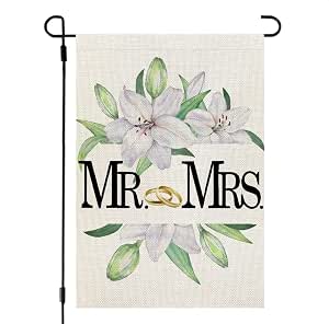 Amazon.com : We Are Married Welcome to Our Wedding Double Sided Garden ...