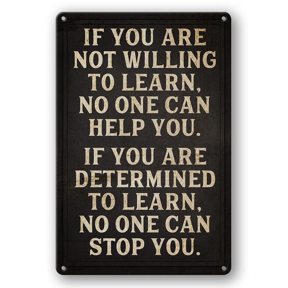 Amazon.com: Vintage Motivational Wall Art Office Metal Decor Office Signs Motivational Poster ...