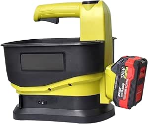 Amazon.com: FJYAWEN Cordless Seed Spreader for 20 V Battery -Capacity 5 ...
