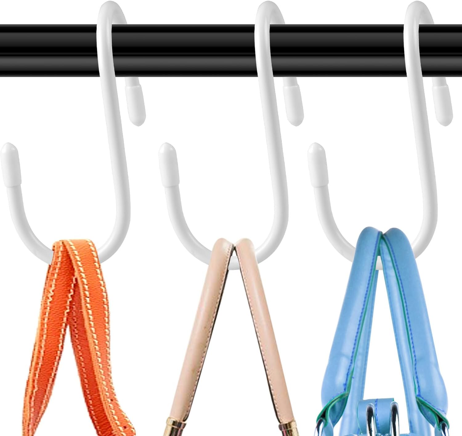 Amazon.com: HiGift 12 Pack Purse Hanger for Closet, Unique Twist Design ...