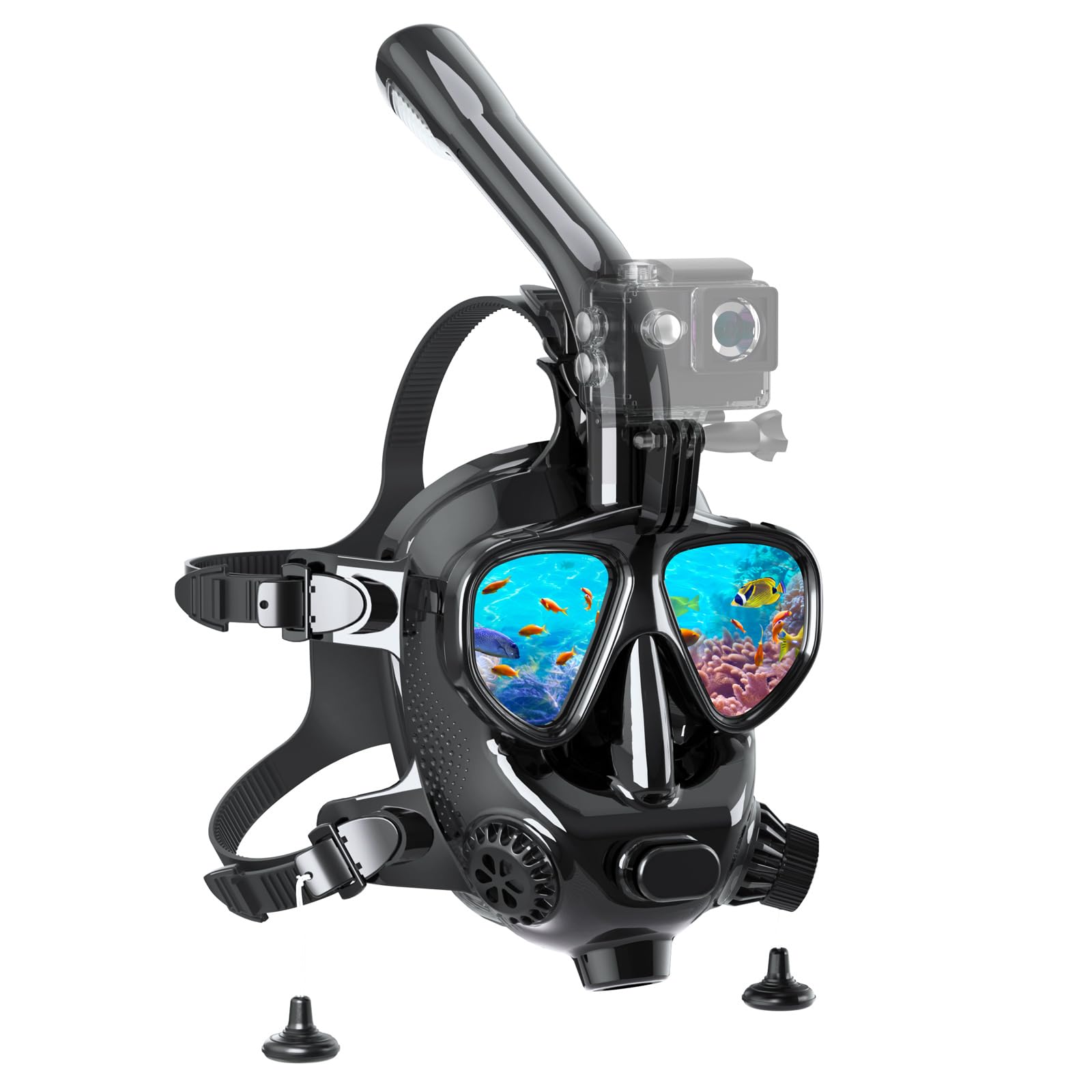 Amazon.com : SMACO Full Face Snorkel Mask Adults with Camera Mount ...