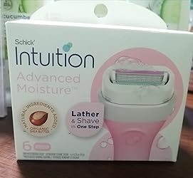 Intuition Schick Advanced Moisture Womens Razor Refills with Shea Butter, 6 count, Pack of 1 ...