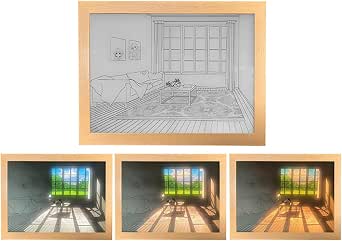 Amazon.com: Light Up Painting Decoration，Idea Art Wall Painting LED ...