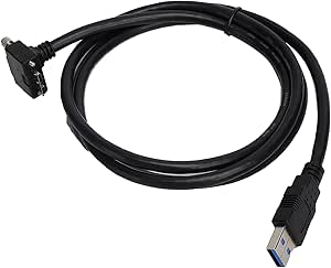 USB 3.0 Micro Cable, MicroB Male to USBA 3.0 Male Cable Cord, 1.2m/ 3 ...