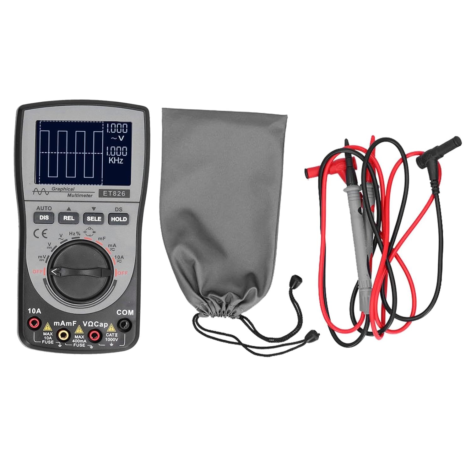 [Upgraded] Multifunctional Color Display Multimeter with Oscilloscope ...