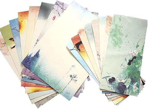 Amazon.com : Winrase Set of 32 Chinese Ink Painting Classical Style ...