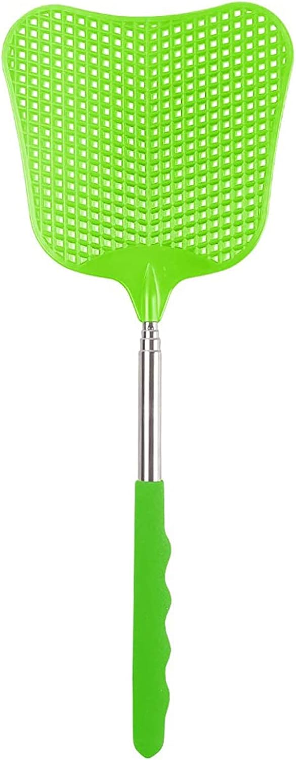 Retractable Fly Swatter,Fly Swatter with Stainless Steel Long Handle ...