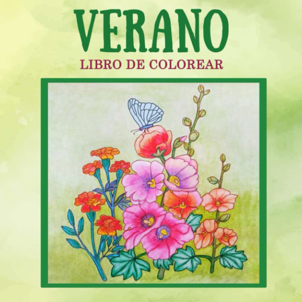 Verano Libro De Colorear Hermosos Disenos De Verano Para Relajarse ...