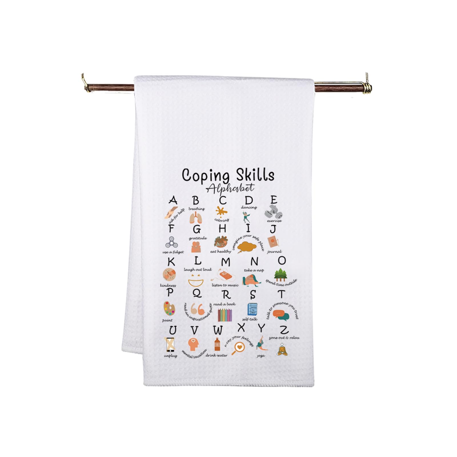 Amazon.com: Coping Skills Kitchen Towels Counselor Kitchen Decor Dish ...