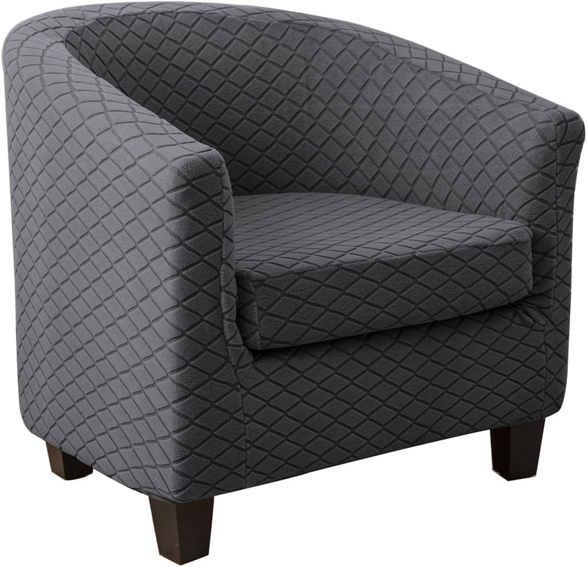 Amazon.com: Club Chair Slipcover 2 Piece Stretch Tub Chair Slipcover ...