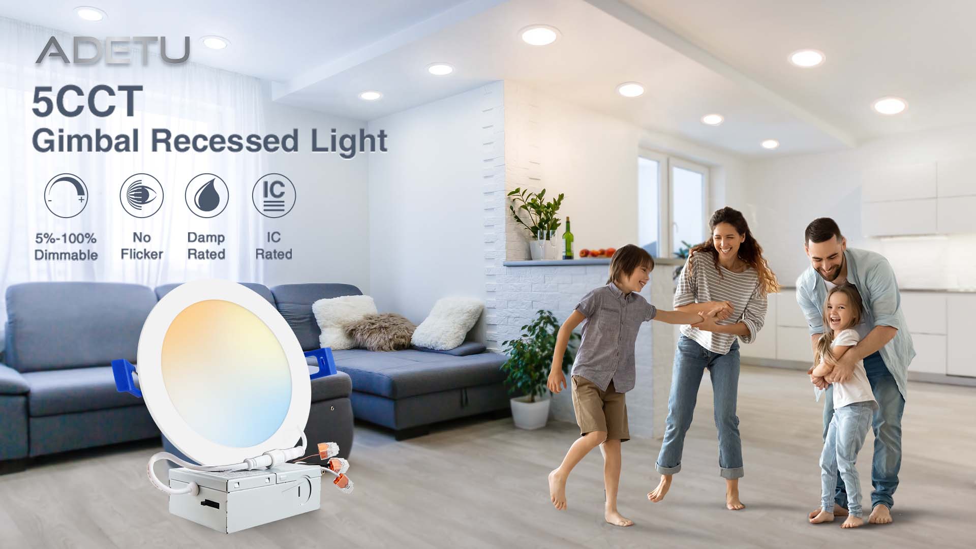 Watch 5CCT Ultra-Thin Recessed Light on Amazon Live