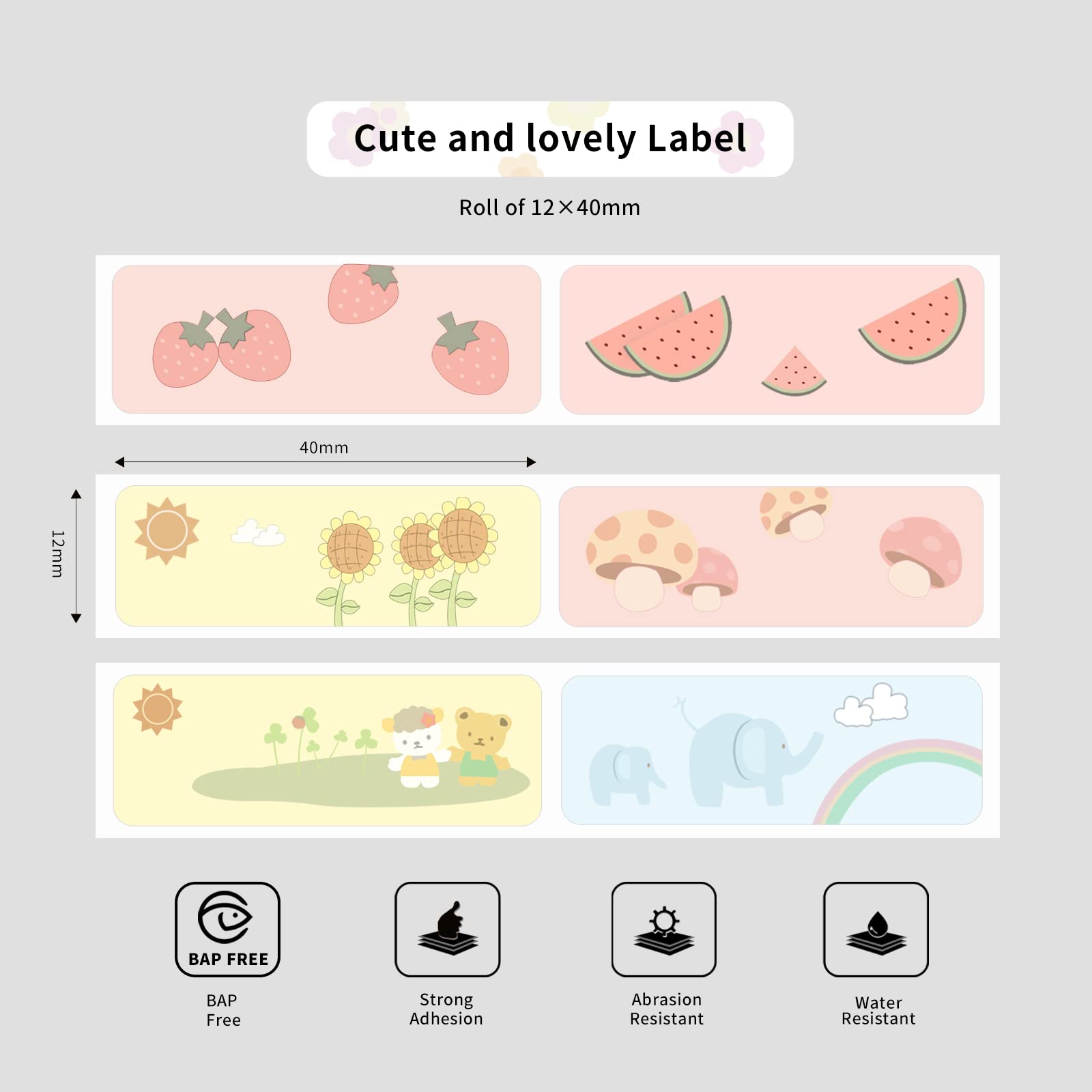 Snapklik.com : Label Maker Gap Tape 3 Rolls, Adapted Cable Label Print ...