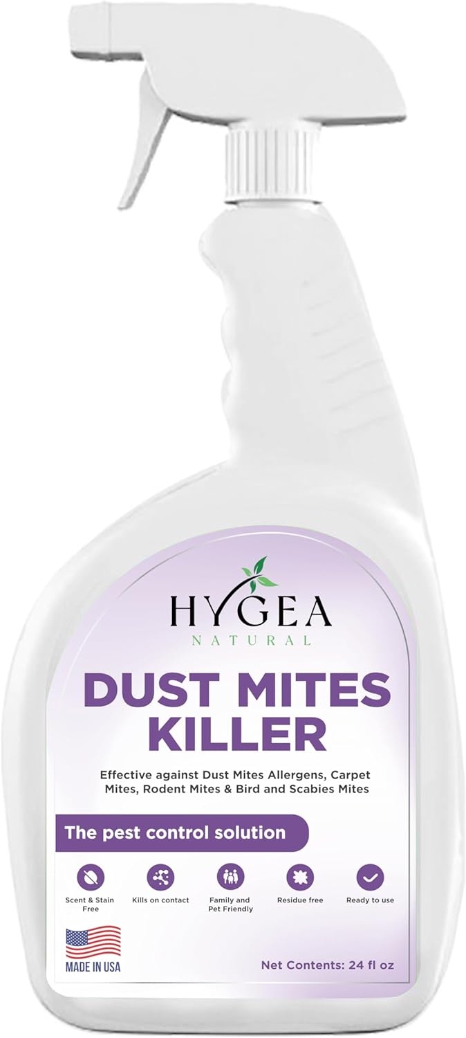 Amazon.com: Hygea Natural Dust Mite Spray - Eliminates Dust Mites ...