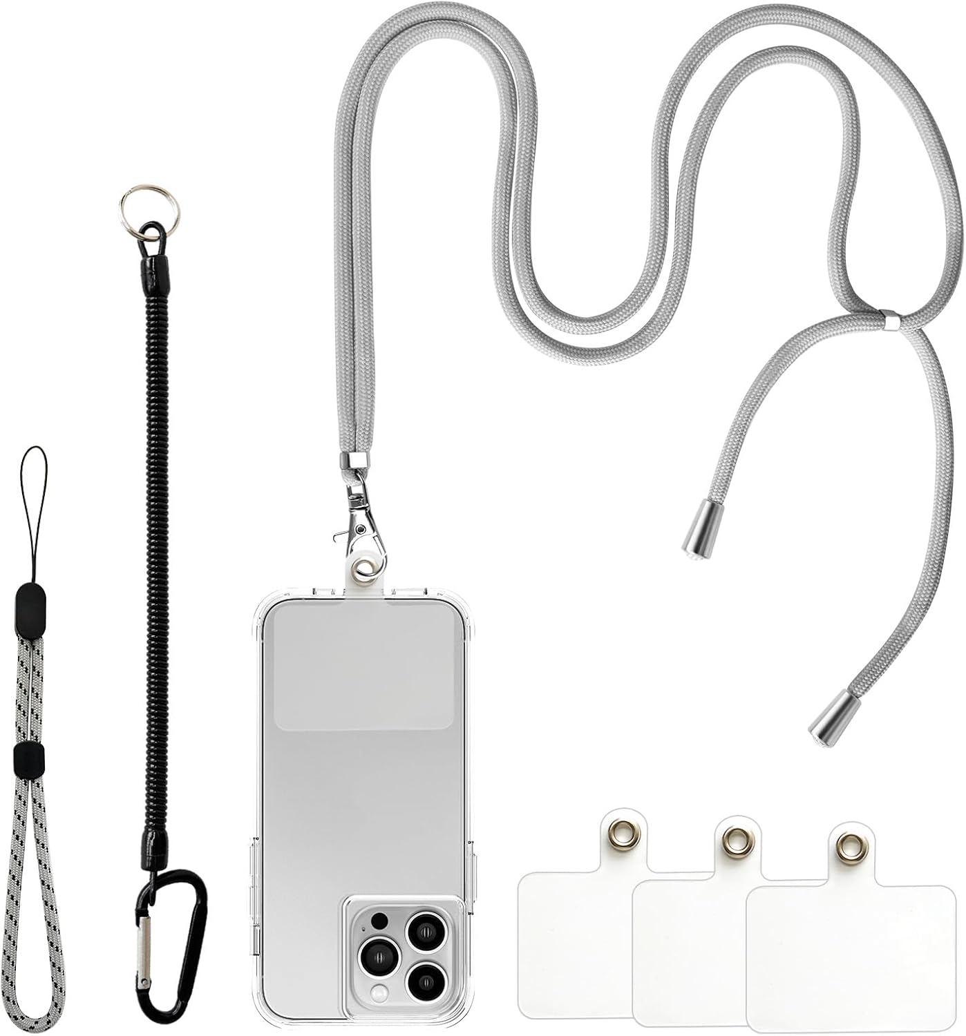 Amazon.com: 3Pcs Universal Phone Lanyard Crossbody Adjustable Cell ...