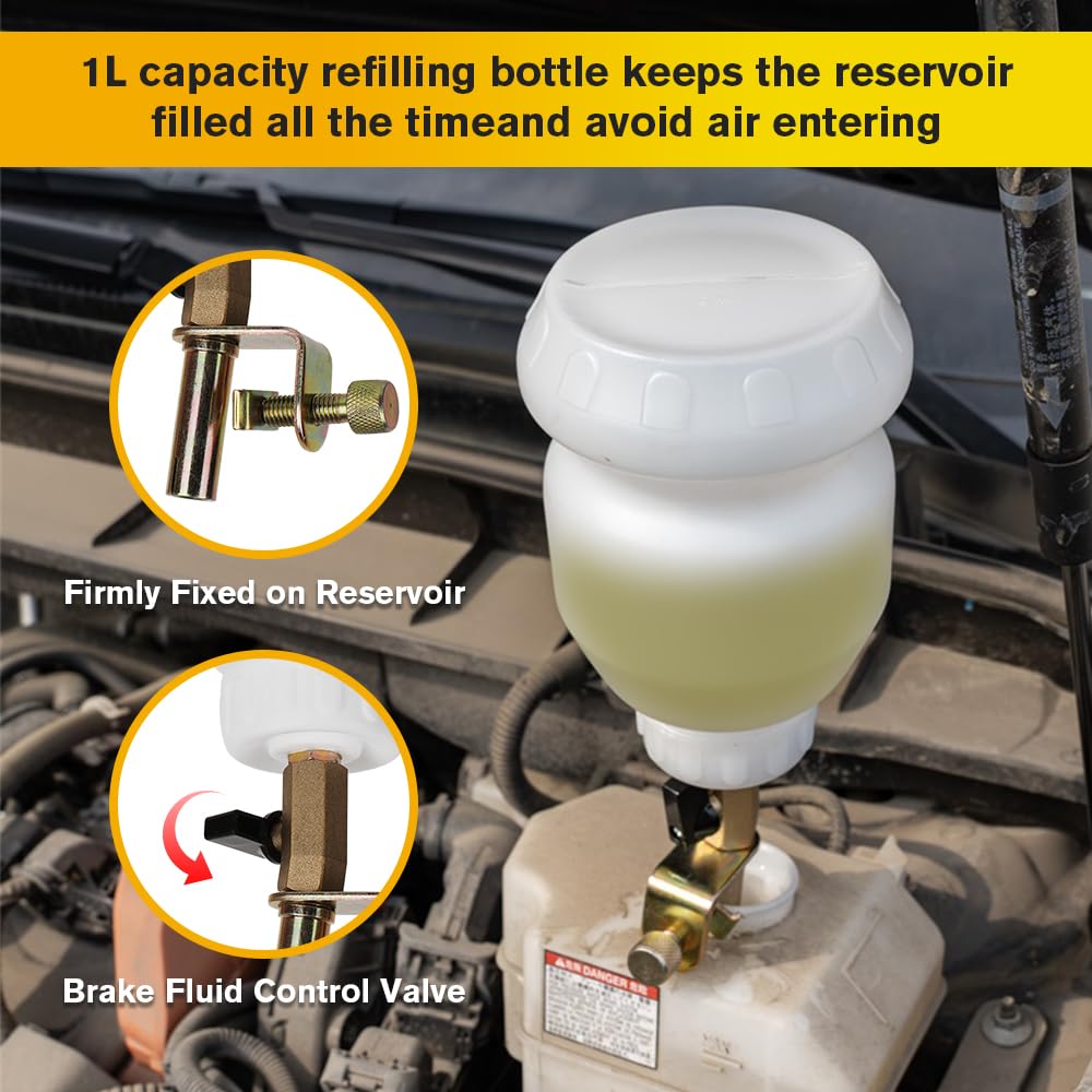 Snapklik.com : Wenzhon 3L Vacuum Brake Bleeder Kit, Brake Bleeder ...