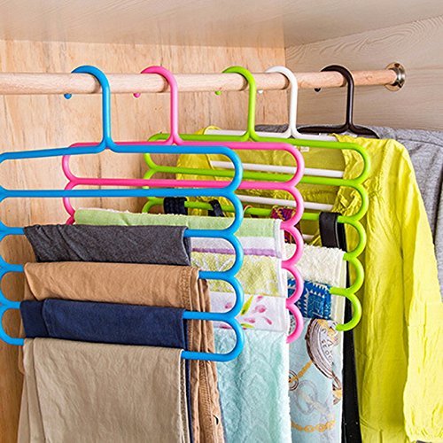 Perfect Life Ideas 5 Pcs Plastic 5 Layer Multipurpose Hanger for ...