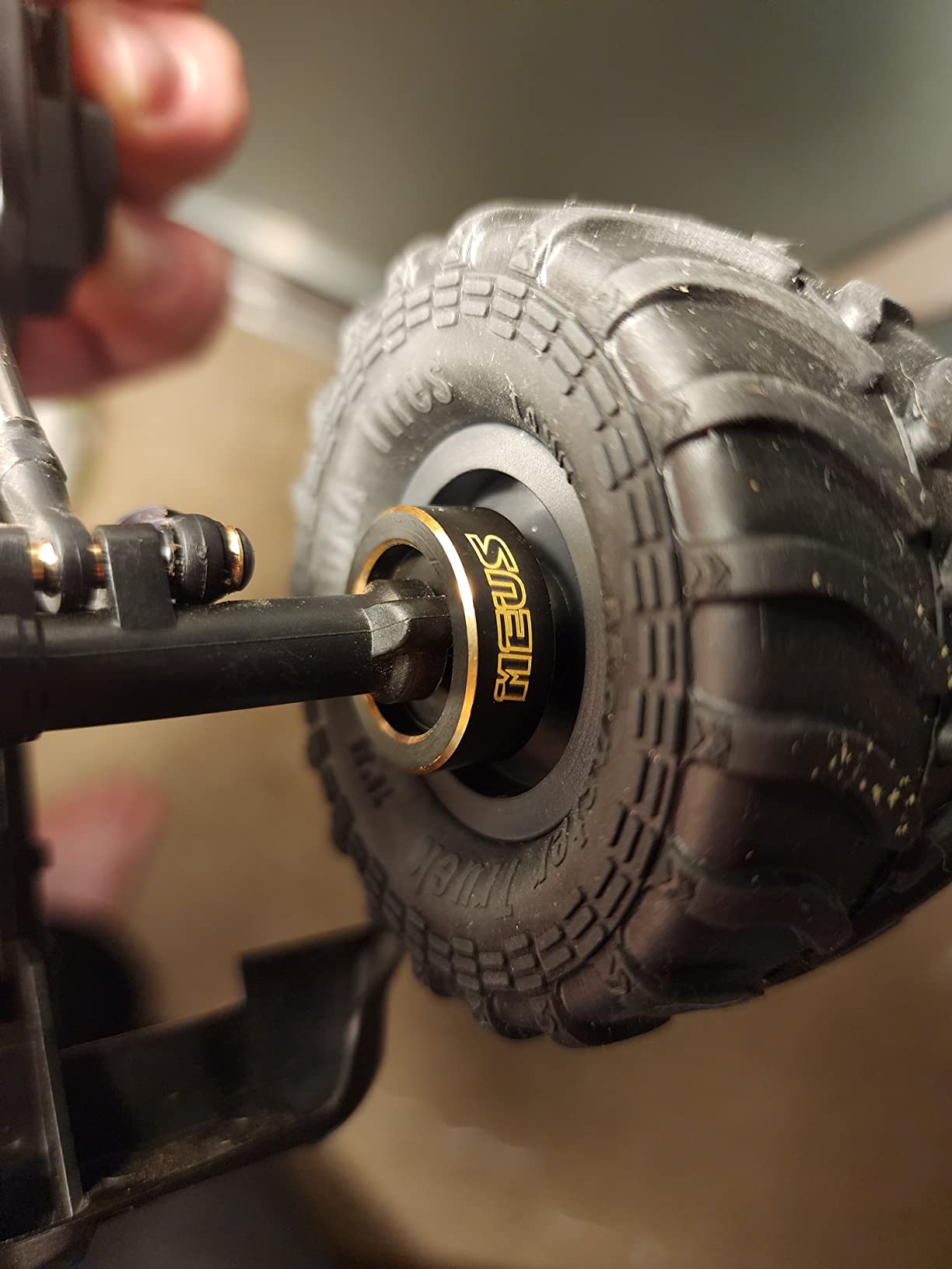 Amazon.com: MEUS RACING Brass Wheel Hex Adaptor Counterweight Front ...