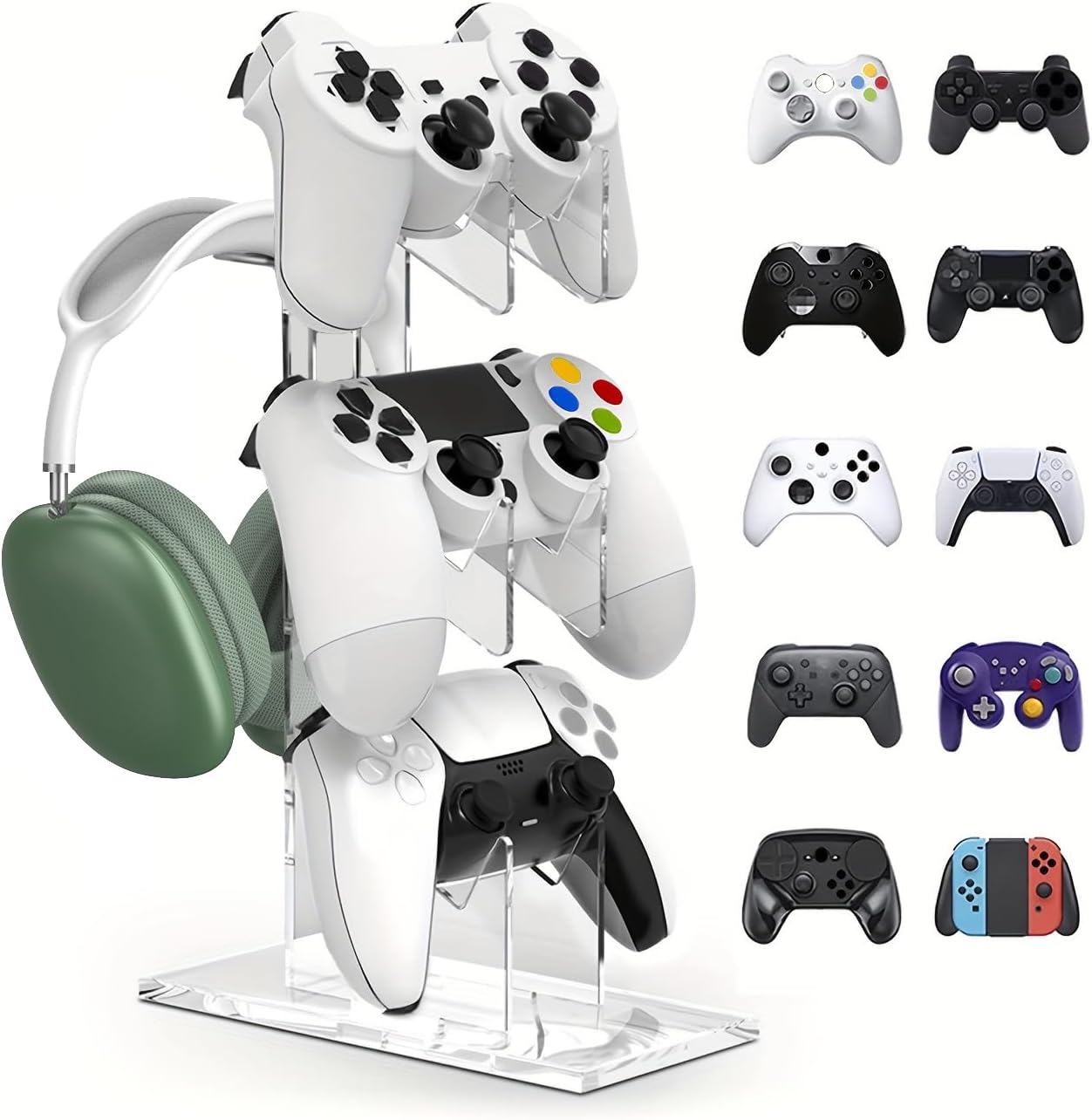Amazon.com: Wooden Controller Wall Mount，Controller Holder Wall for Ps5 ...
