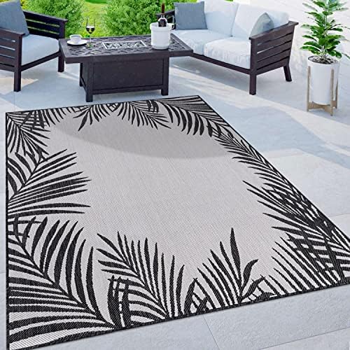 Amazon.com: Rugshop Tropical Floral Palm Leaves Textured Flat Weave ...