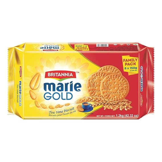 Amazon.com : Britannia Marie Gold Biscuits Light & Crispy Tea-Time ...