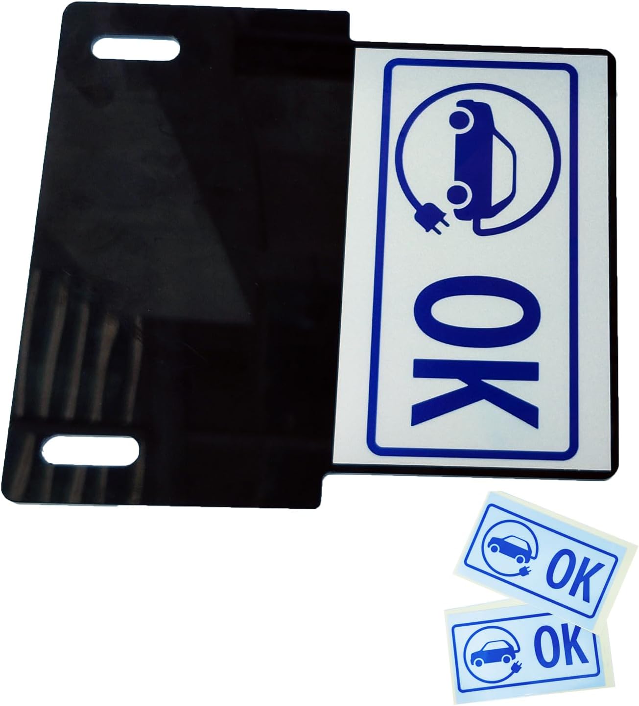 Electric Vehicle License Plate Frame Stickers Holder -Side Mount for ...