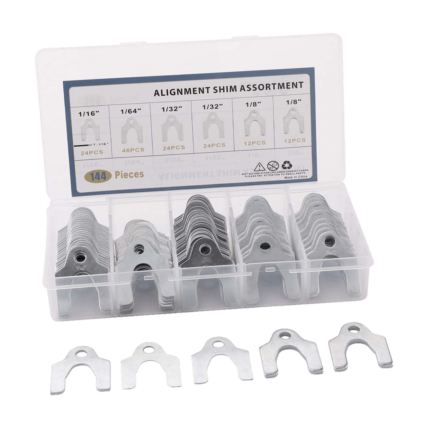Amazon.com: 144 Pcs Auto Alignment Body Shims 1/16" 1/64" 1/32" 1/8 ...