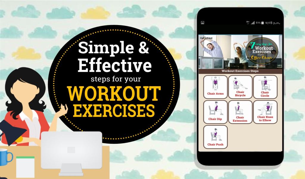 Easy Workout Exercises on your Office Chair - App on Amazon Appstore