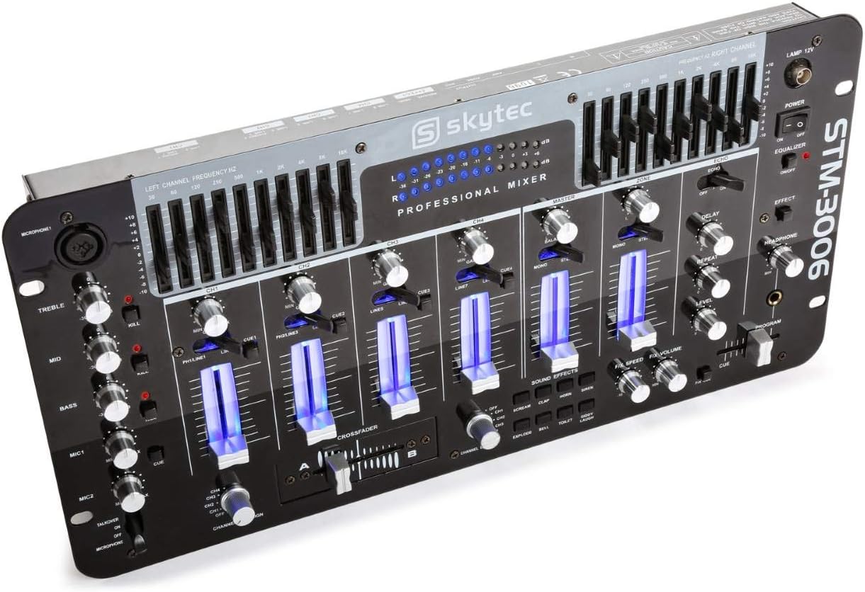 Skytec 172724 – stm-3006 Mixer 6 Kanäle : Amazon.de: Musikinstrumente ...