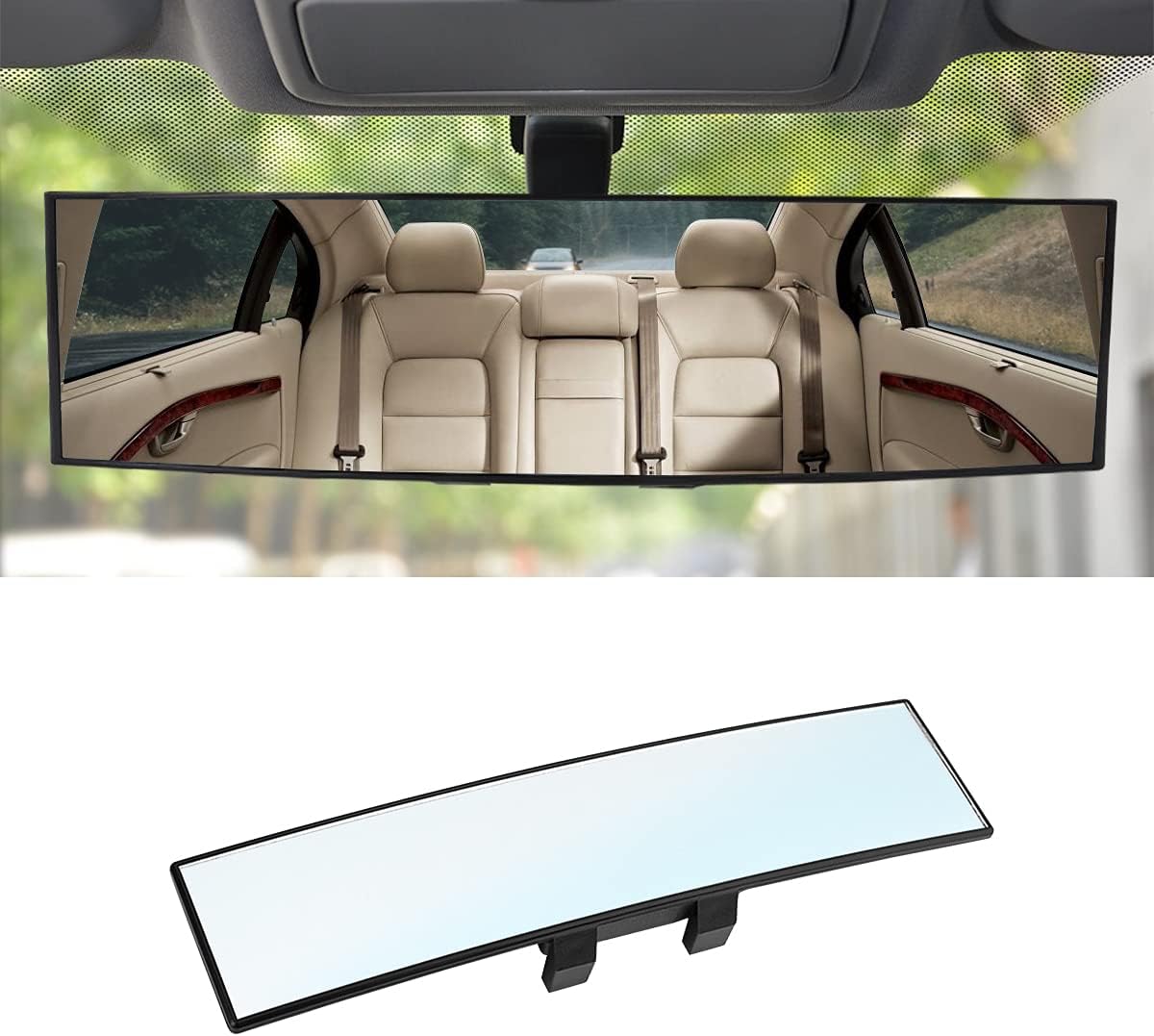 Amazon.com: 8sanlione Car Rearview Mirrors, Shock Resistant Interior ...