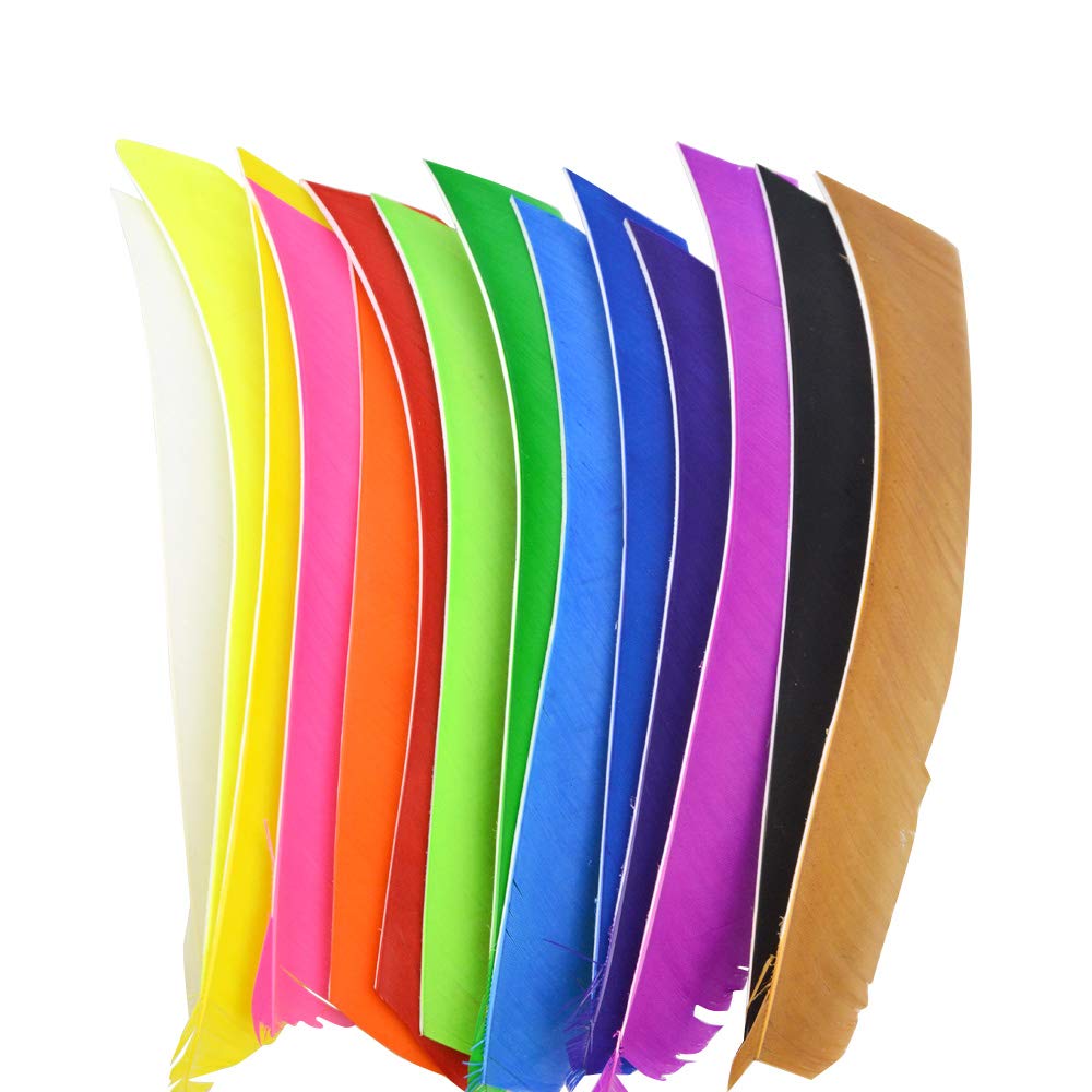 Arrow Fletching Kit ZSHJGJR 50 Pack Archery Arrow Spiral Twist Wrap ...