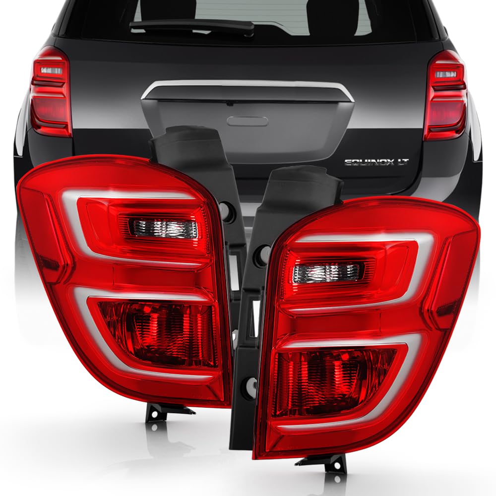 Snapklik.com : For 2016-2017 Chevy Equinox Factory Style Red Clear Tail ...