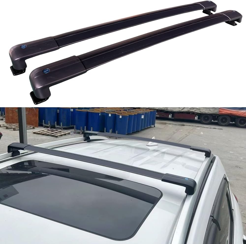 Amazon.com: 2Pcs Lockable Roof Crossbars Cross Bar Rack Fits for ...