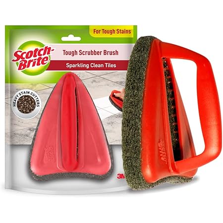 Scotch-Brite Bathroom Brush with abrasive scrubber for superior tile ...