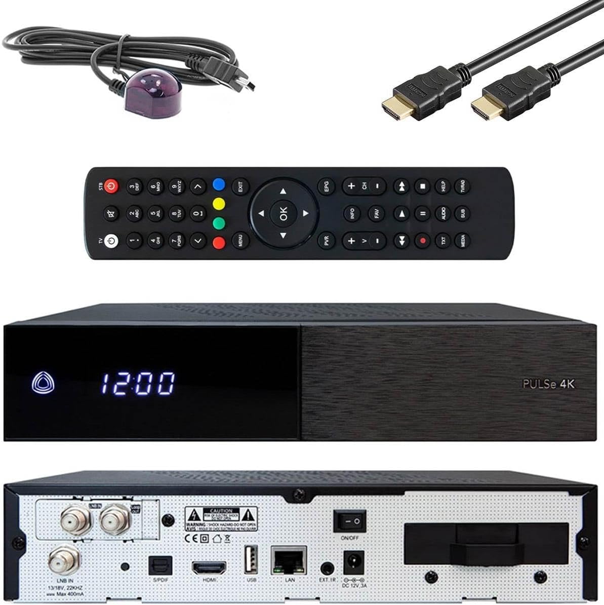 TechniSat DIGIPLUS UHD S - 4K Sat Receiver mit Twin Tuner schwarz ...