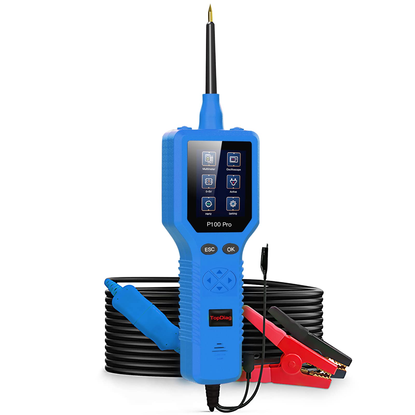 Buy TopDiag Auto Circuit Tester Tool 12v 24v Multimeter Digital Oscillo ...