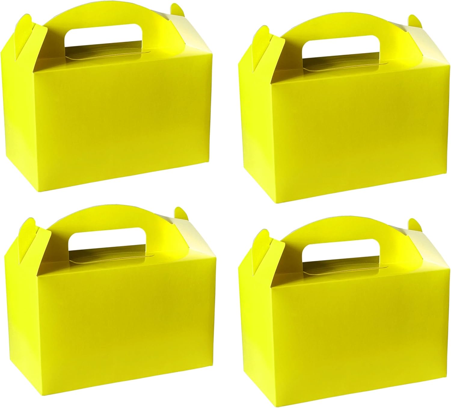 24 Packs Yellow Party Favor Treat Boxes Goodie Gable BoxesPaper Gift ...
