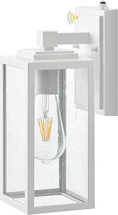 VIANIS 2 Pack Outdoor Light Fixture, White Outdoor Wall Lighting ...