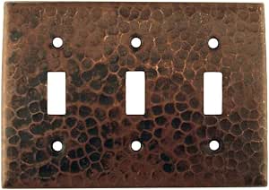 Premier Copper Products ST3 Copper Switch Plate Triple Toggle Switch ...