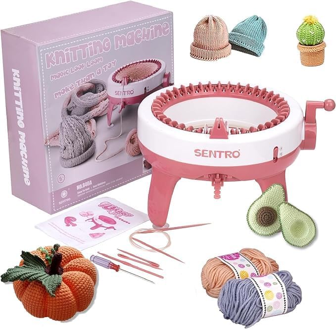 Sentro Knitting Machine, 48 Needles Knitting Loom Machine with Row ...