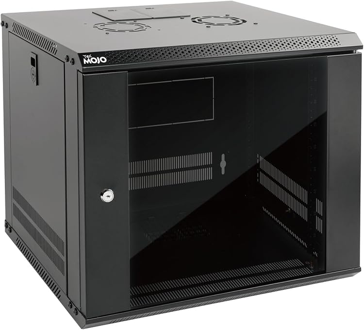 9u Wall Mount Server Cabinet It Network Rack Enclosure Lockable ...