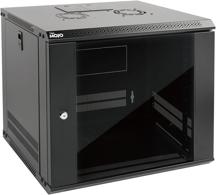 9u Wall Mount Server Cabinet It Network Rack Enclosure Lockable ...