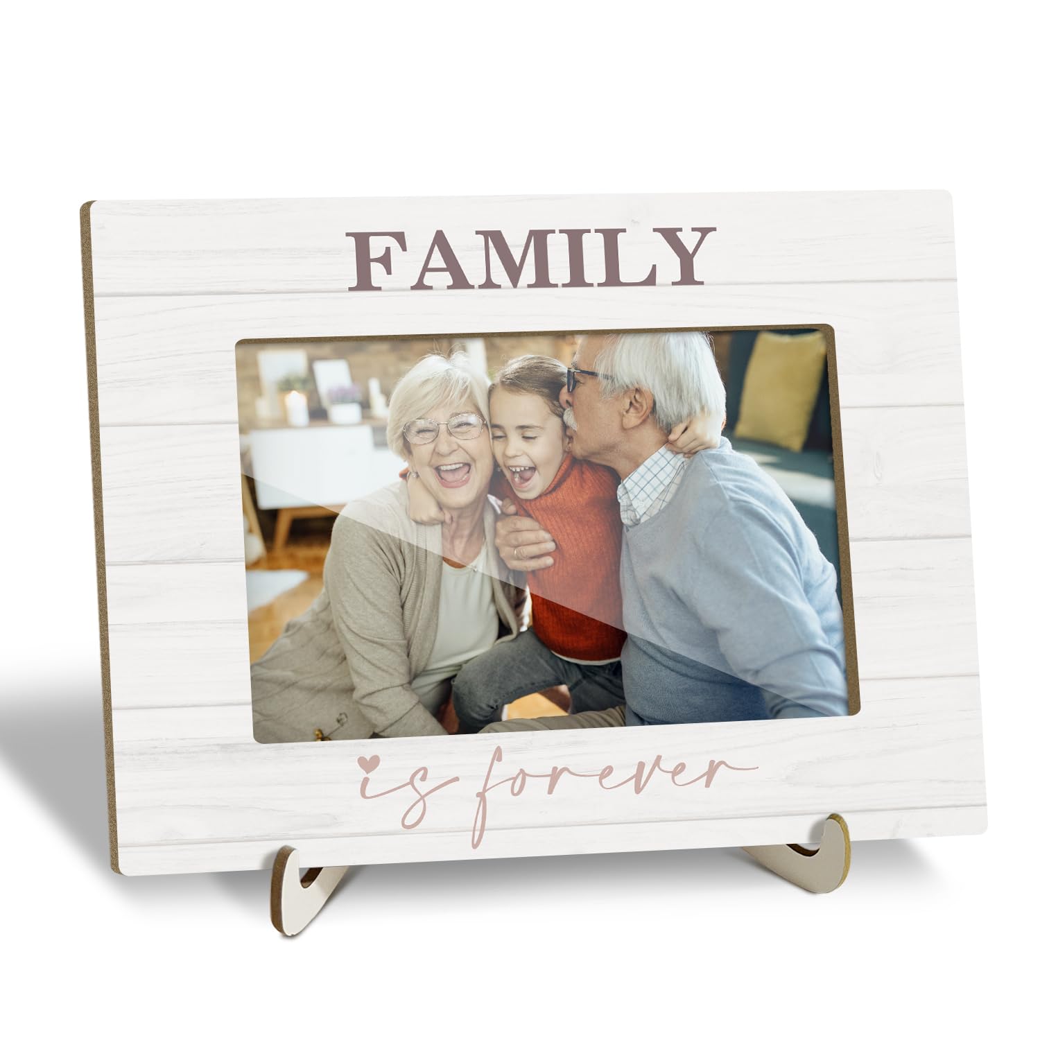 Amazon.com - Wooden Photo Frame with Stand, Tabletop Picture Frame Desk ...