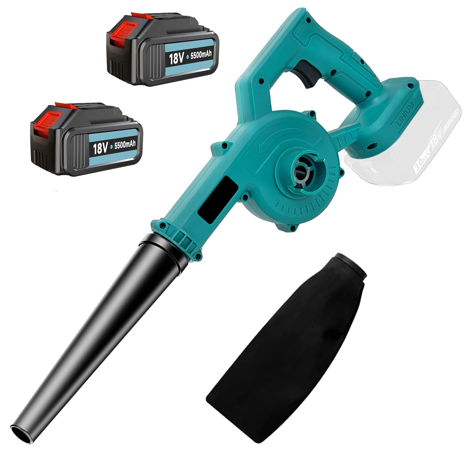 Cordless Leaf Blower & 2-in-1 Compact Vacuums with 2x 5500mAh Batteries ...